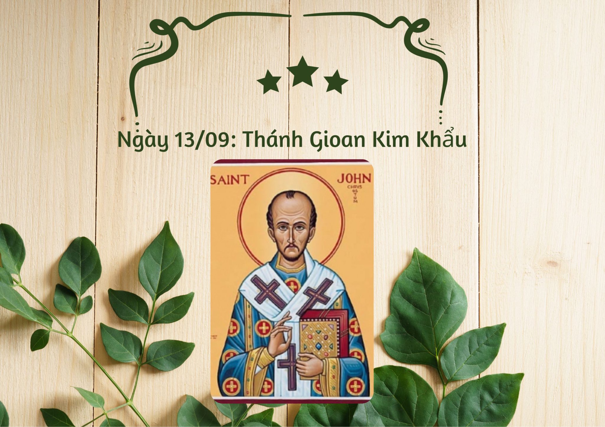 Ngày 13-09: Thánh Gioan Kim Khẩu